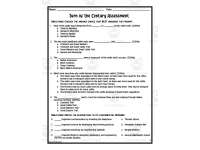 Turn of the Century Assessment Packet by Teach Simple