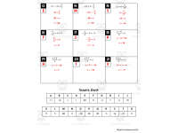 Two-Step Equations - Solve + Match Worksheet by Teach Simple