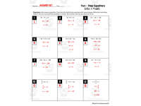 Two-Step Equations - Solve + Match Worksheet by Teach Simple
