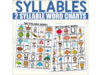 Two Syllable Word Charts by Teach Simple