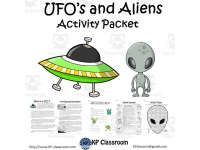 UFOs and Aliens No Prep Activity Packet and Worksheets by Teach Simple