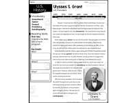 Ulysses S. Grant Reading Packet by Teach Simple