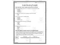 Understanding Budgets Reading Packet by Teach Simple