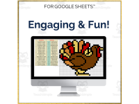 Unit Rate Pixel Art | Thanksgiving Activity by Teach Simple