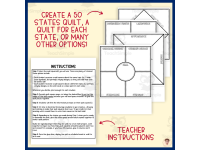 U.S. States Project-Based Learning (Quilt Research Project and Craft ...