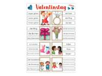 Valentine's Day Clip Cards for Practicing Spelling & Vocabulary (German ...