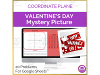Valentine's Day | Coordinate Plane Mystery Picture Activity by Teach Simple
