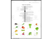 Vegetables Crossword Puzzle by Teach Simple