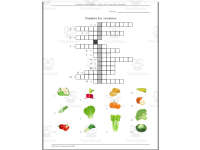 Vegetables in Spanish Crossword Puzzle - Nombra las Verduras by Teach ...
