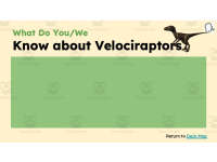 Velociraptor | Interactive Science Lesson | Micro-Learning Deck by ...