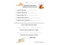 Virginia Worksheet by Teach Simple
