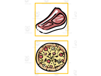 Vocabulary Illustration Flashcards | FOOD AND SNACKS by Teach Simple