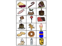 Vocabulary Illustration Flashcards | SWEETS AND DRINKS by Teach Simple