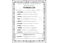 Vocabulary Packet - Journey's 5th grade - Unit 3 Lesson 12 by Teach Simple