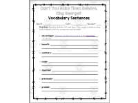 Vocabulary Packet - Journey's 5th grade - Unit 3 Lesson 12 by Teach Simple