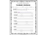 Vocabulary Packet -Journey's 5th grade - Unit 4 Lesson 16 by Teach Simple