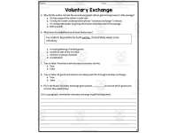 Voluntary Exchange Reading Packet by Teach Simple