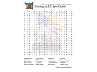 Washington D.C. Word Search Worksheet by Teach Simple
