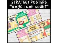 Ways to Count Anchor Chart with Counting Strategy Posters by Teach Simple