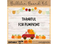 Welcome To Our Pumpkin Patch Fall Bulletin Board Door Decor by Teach Simple