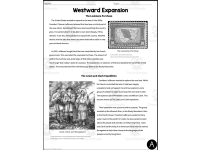 Westward Expansion Reading Packet + Distance Learning by Teach Simple