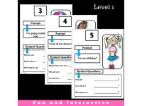 "WH" Question Prompts Set 1, Animated PowerPoint Presentation, Low ...