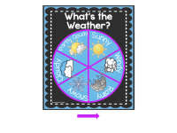 What's the Weather? Spinner and Chart | Black Neon Design by Teach Simple