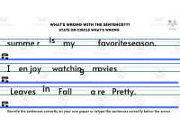 What's Wrong With The Sentence? Distance Learning Slides by Teach Simple