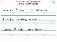 What's Wrong With the Sentence? | Grammar Worksheet Set for 1st + 2nd ...