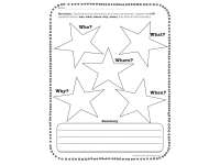 Who What When Where Why Summary Graphic Organizer Worksheet by Teach Simple