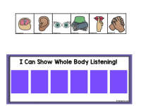 Whole Body Listening Visual Cards by Teach Simple