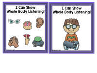 Whole Body Listening Visual Cards by Teach Simple