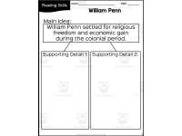 William Penn Reading Packet by Teach Simple