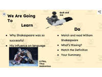 William Shakespeare | Reading Comprehension Deck | Interactive Lesson ...