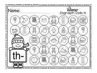 Winter Digraphs Dab It by Teach Simple
