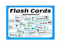 Word and Picture Flash Cards by Teach Simple