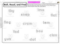 Word Family Dice Activity (middle sound a pt.2) by Teach Simple