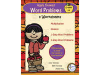 Word Problem Worksheets-Apple Theme by Teach Simple