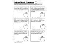 Word Problem Worksheets-Apple Theme by Teach Simple