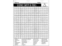 Word Search: Science Safety & Tools by Teach Simple
