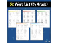Word Searches for All 220 Dolch Sight Words + Vocabulary Lists - (Pre ...