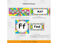 Word Wall Classroom Decoration in Candy Land Theme - 100% Editable by ...