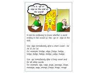 Words Ending in -ge / -dge Worksheets by Teach Simple