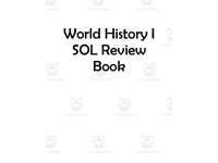 World History I SOL Review Packet by Teach Simple