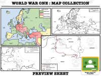 World War One : Map Collection by Teach Simple
