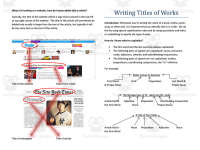 Writing Titles of Works Booklet by Teach Simple