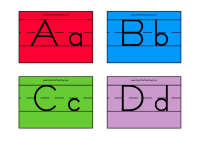 Zaner Bloser Color Alphabet Flash Cards by Teach Simple