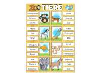 Zoo Animals Clip Cards for Practicing Spelling & Vocabulary (German) by ...