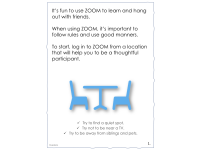 ZOOM Rules And Manners, Social Skills Story and Activities by Teach Simple