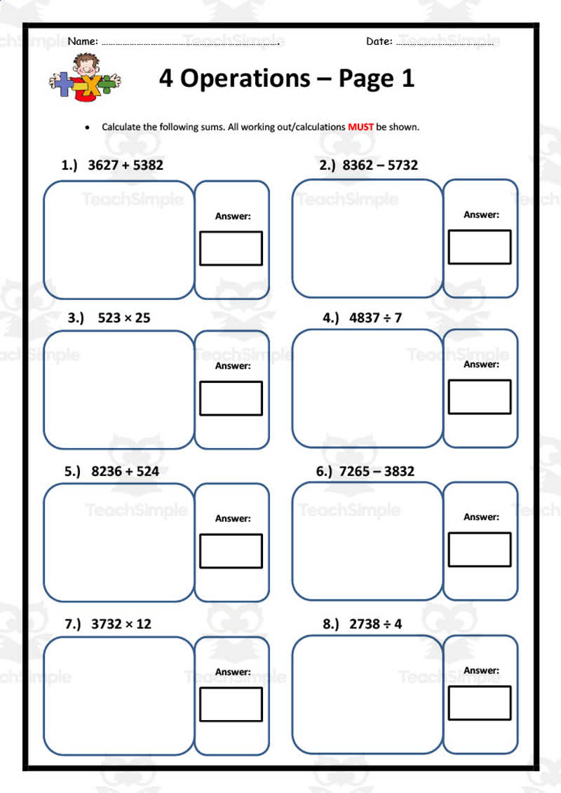 Adding Decimals Equations Worksheet by Teach Simple
